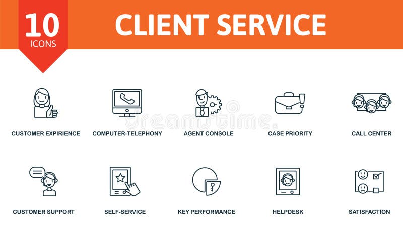 Agent Console Icon from Customer Service Collection. Simple Line ...