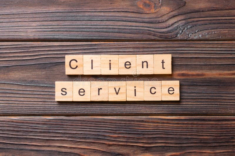Service Word Written on Wood Block. Service Text on Table, Concept ...