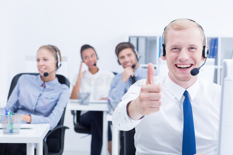 Client Service Representative Stock Photo - Image of broker, company ...