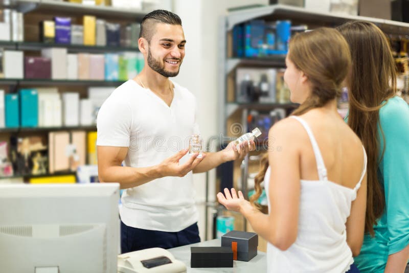 Client at Shop Paying at Cash Register Desk Stock Image - Image of sale ...