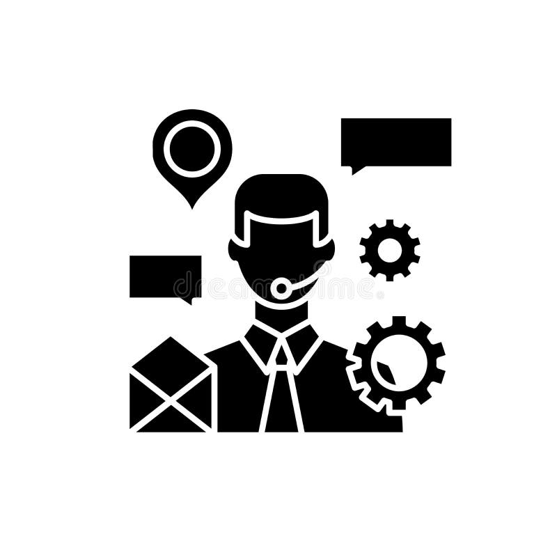 Client Support Line Icon Concept. Client Support Vector Linear ...