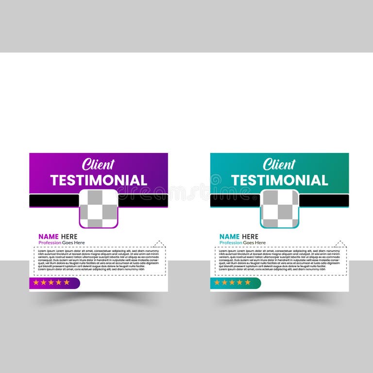 Client Testimonial Design Vector Art Illusttrations Stock Vector ...