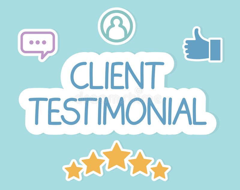 Client Testimonial Text Concept Stock Vector - Illustration of ...