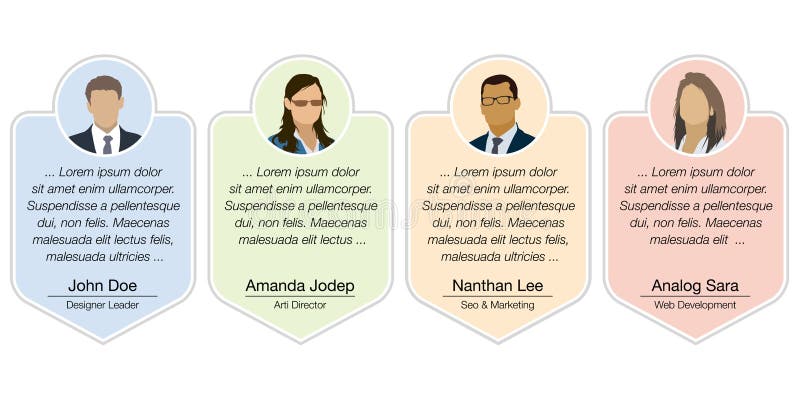 Creative Testimonials Template with Different Shapes. Testimonial ...