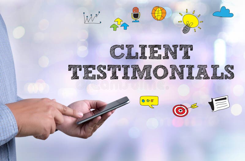 Client testimonials stock image. Image of connection - 77828715