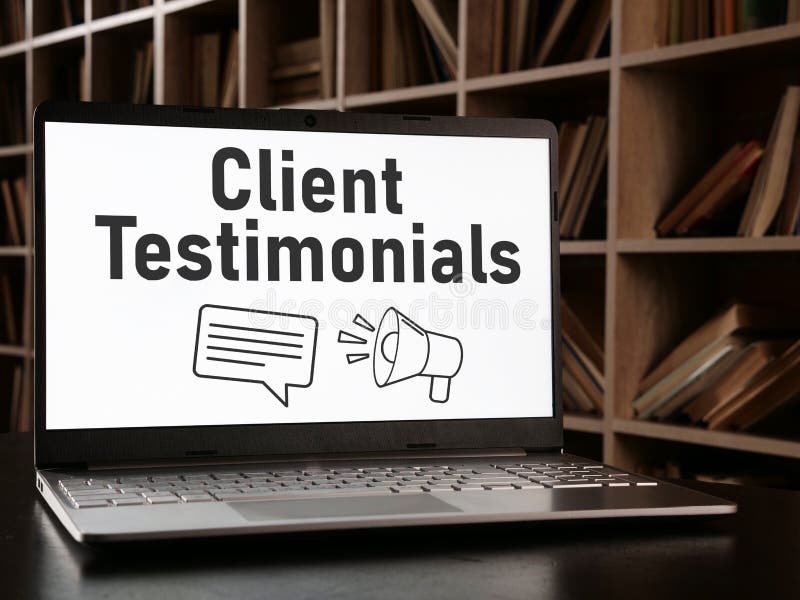 Client Testimonials are Shown Using the Text Stock Image - Image of ...