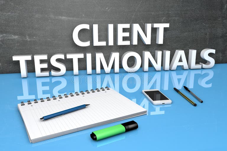 Client Testimonials Text Concept Stock Image - Image of interaction ...