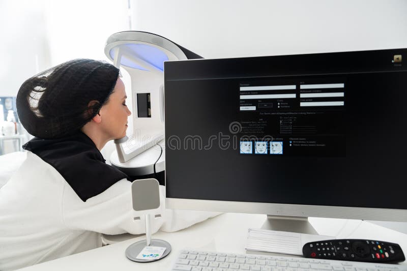 Skin Analysis Process Using Advanced Technology in a Beauty Clinic ...