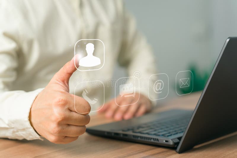 Client Use a Computer Laptop with a Virtual Screen for User, Apps ...