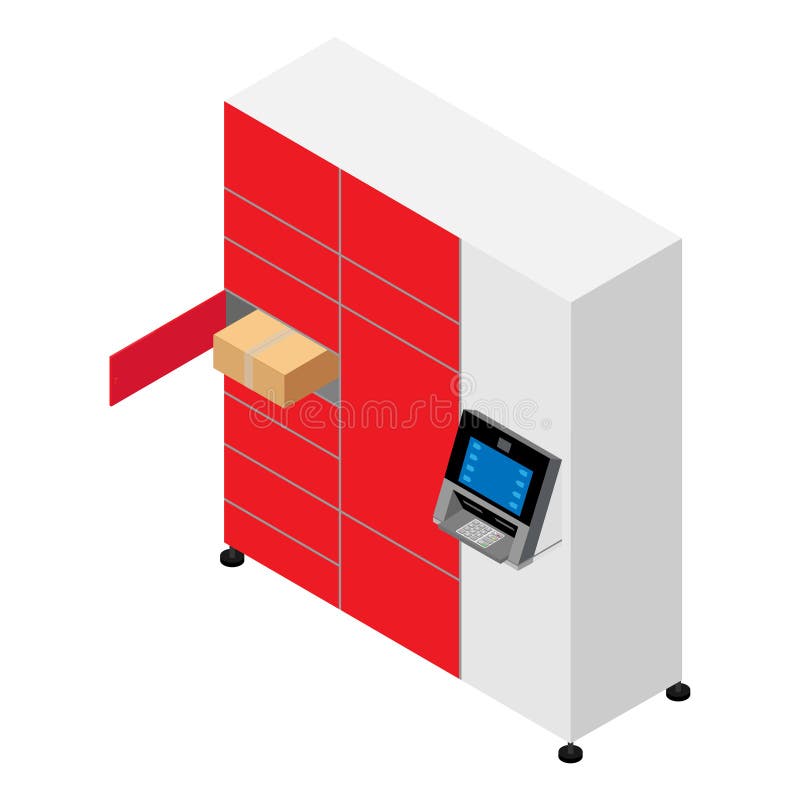 Parcel delivery station stock illustration. Illustration of company ...