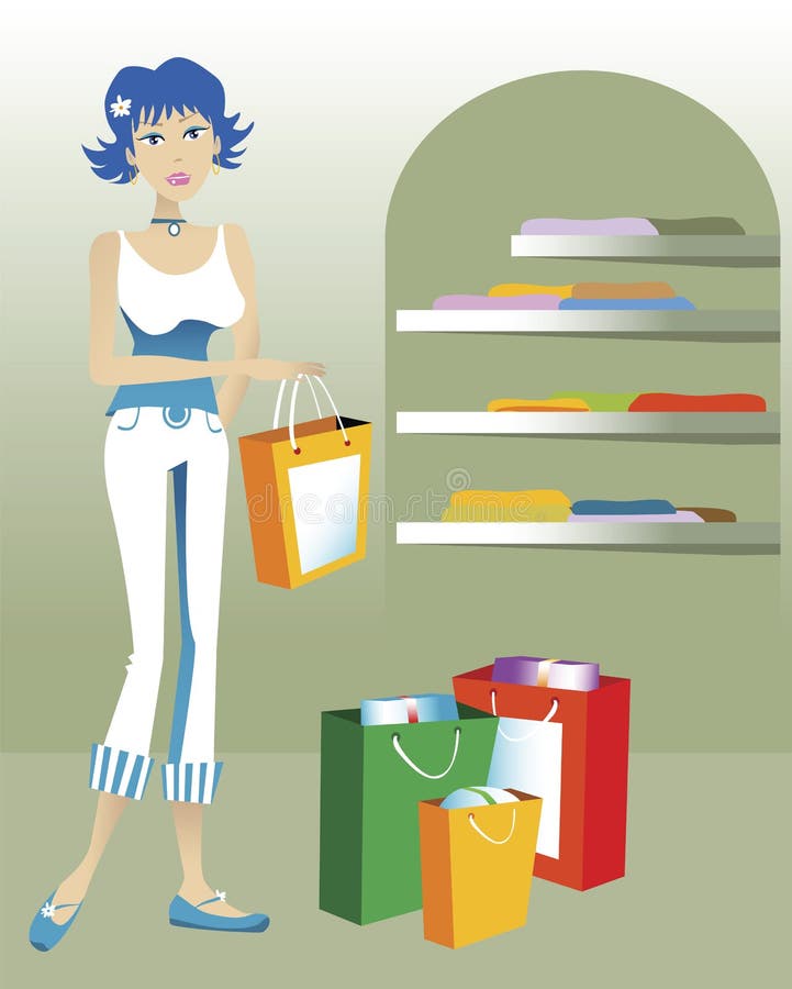 Cliente illustrazione vettoriale. Illustrazione di mall - 1824570