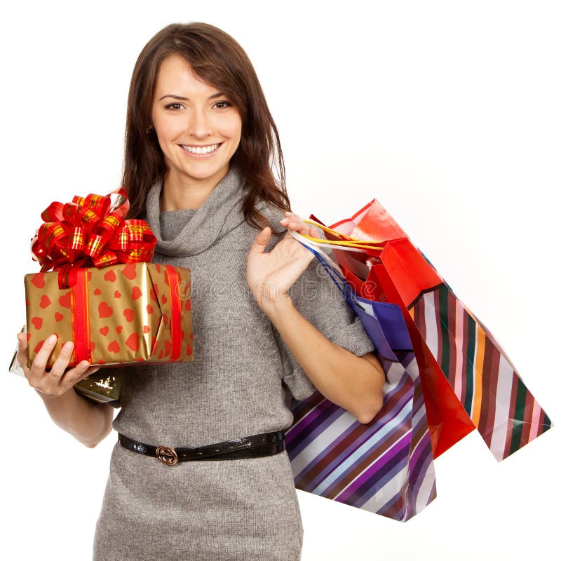 Cliente Feliz Após a Compra Foto de Stock - Imagem de mulher, tiro ...