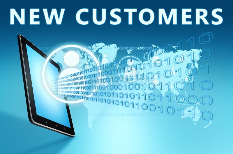 Clientes novos ilustração stock. Ilustração de consumidor - 49026045