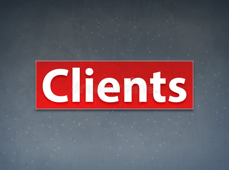 Clients Red Banner Abstract Background Stock Illustration ...