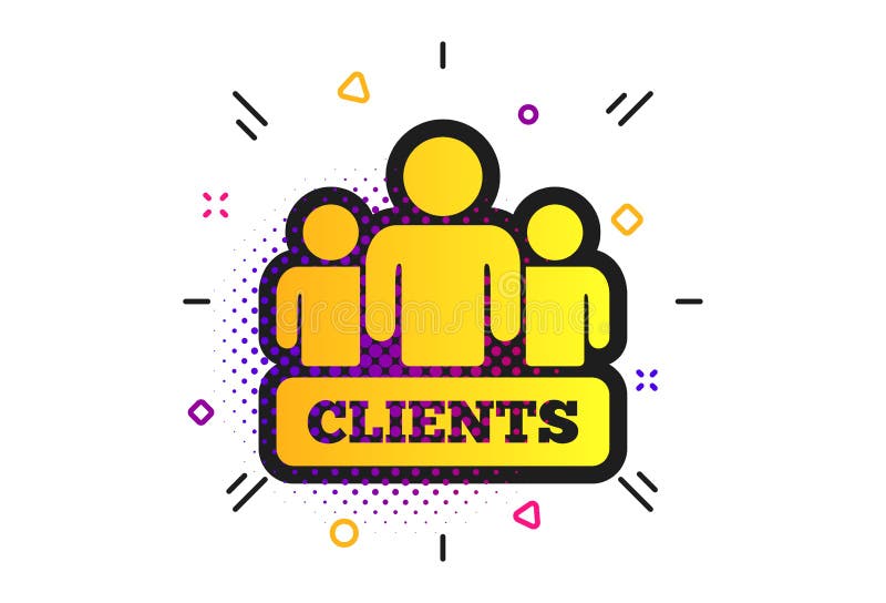 Clients Sign Icon. Group of People Symbol. Vector Stock Vector ...