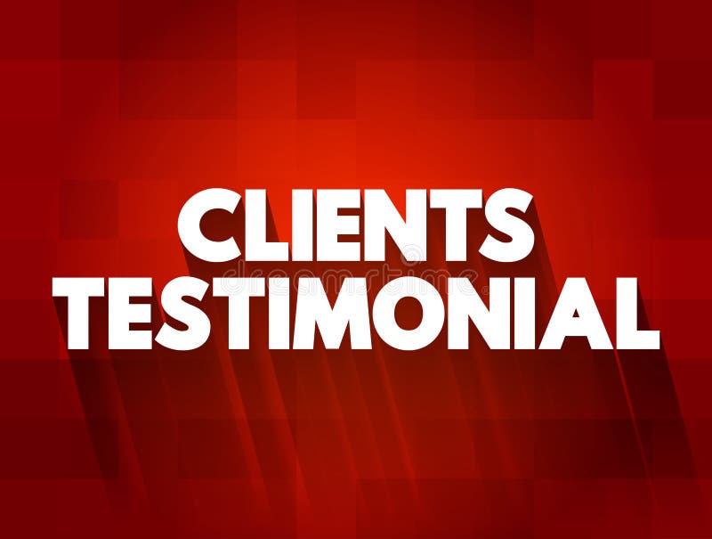 Clients Testimonial Text Quote, Concept Background Stock Illustration ...