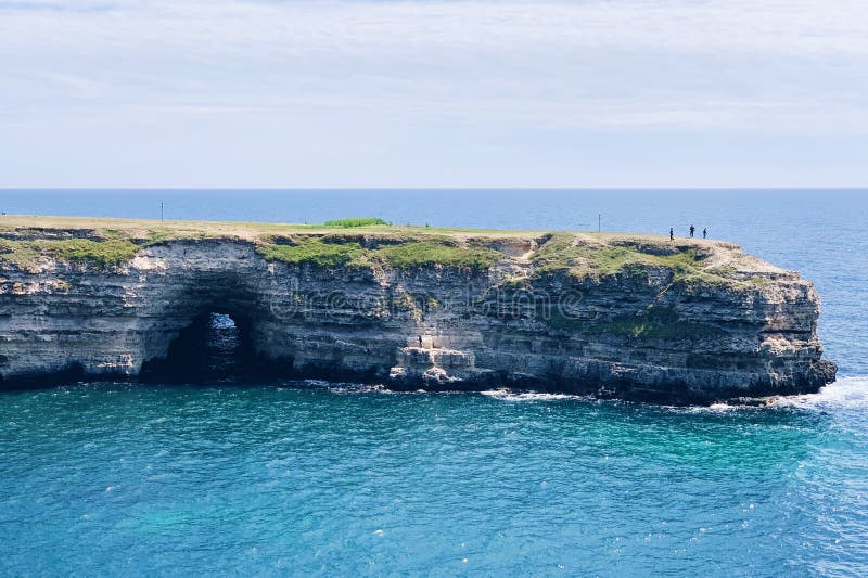 Clif in the sea stock image. Image of shore, clif, white - 167619023