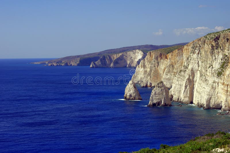 Cliff stock image. Image of touristic, zante, rock, tourism - 21496465
