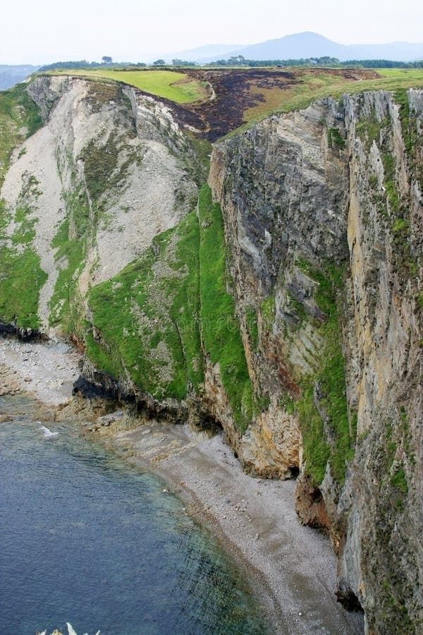 Limestone cliff stock image. Image of beach, italy, mediterranean - 2867697