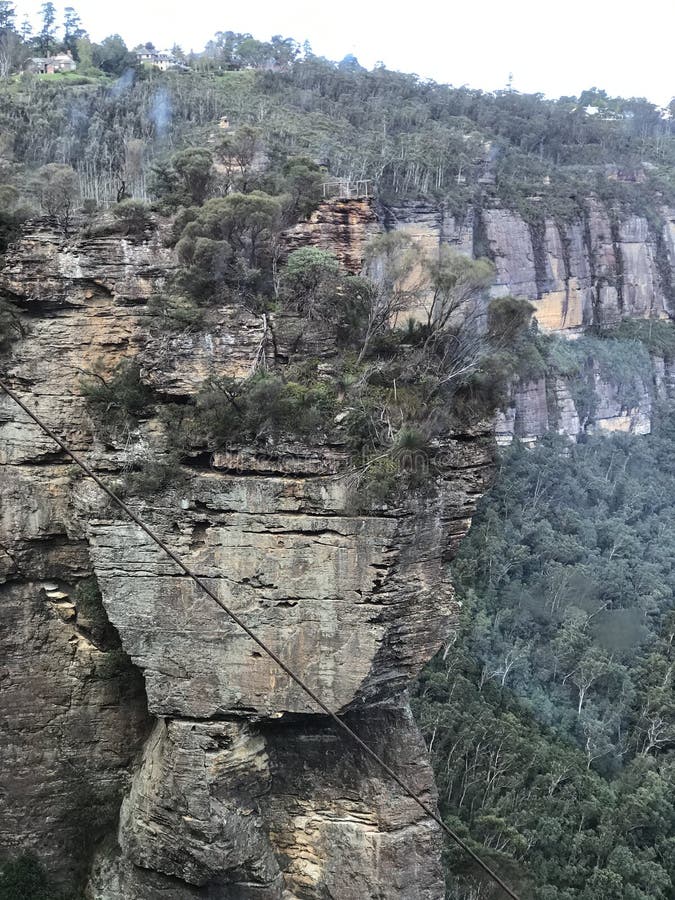 Cliff stock image. Image of mountain, trees, breathtaking - 107158567