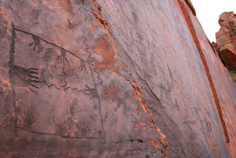 Cliff Art Writing Carvings Picture. Image: 194108