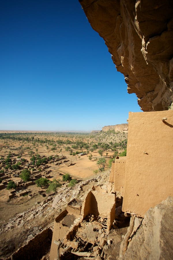 Cliff of Bandiagara, Mali, Africa Stock Image - Image of africa, west ...