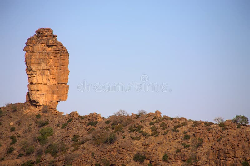 Cliff of Bandiagara, Mali, Africa Stock Image - Image of africa, west ...