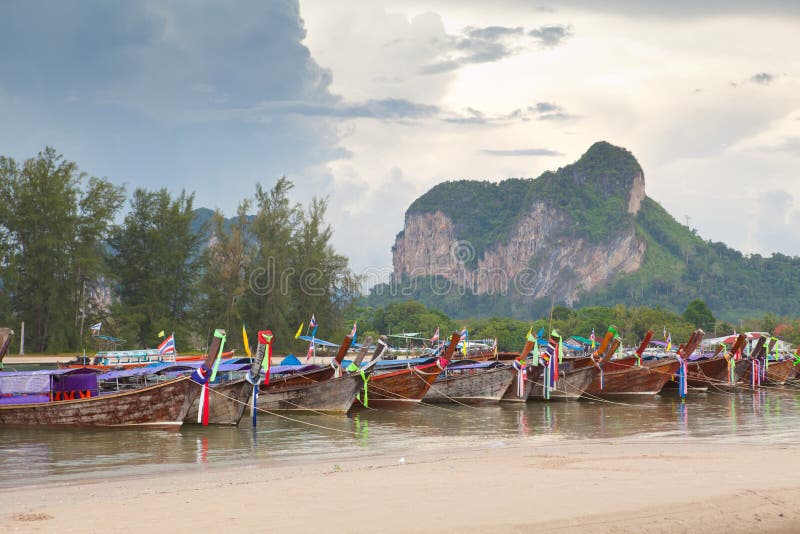 Cliff and the boats stock photo. Image of mountain, beautiful - 24586584