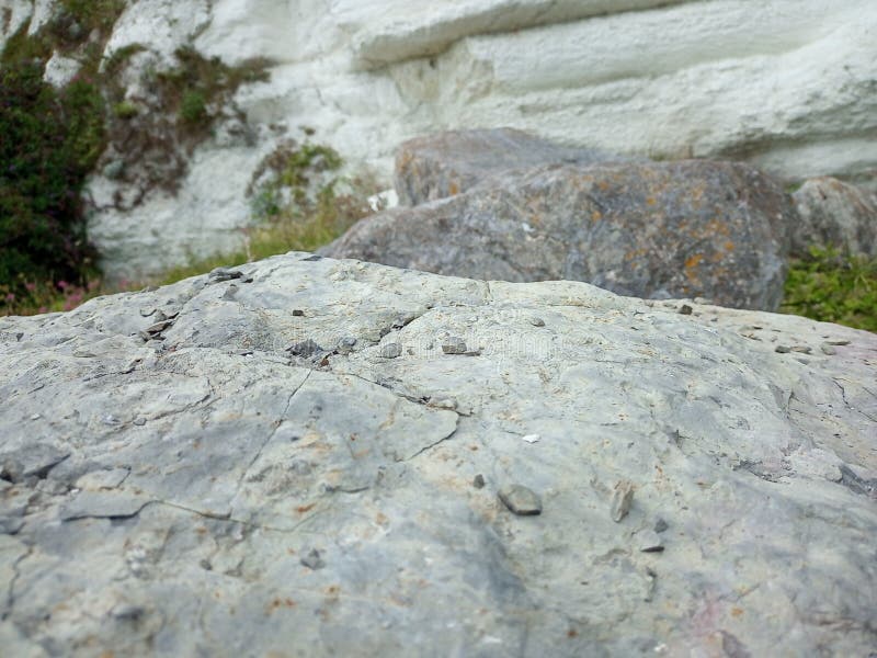 Cliff Bottom Rock White Close Up Stock Photo - Image of ruins ...