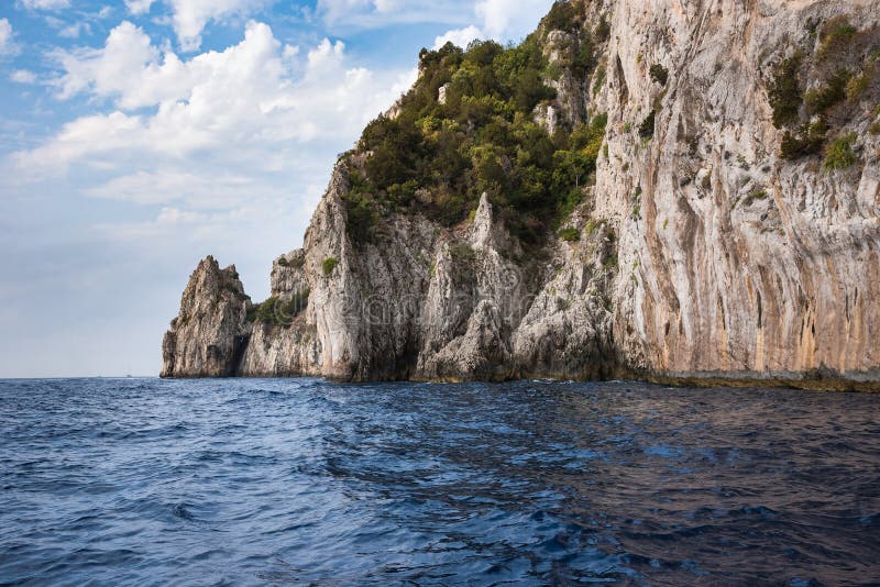 Cliff Coast of Capri Island Stock Image - Image of europe, rock: 88369137