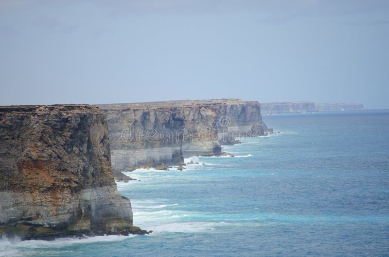 Cliff Coastline Great Southern Ocean Stock Image - Image of environment ...