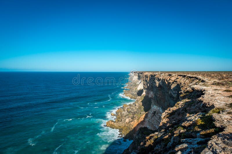 Cliff Coastline, stock photo. Image of limestone, australia - 64450252