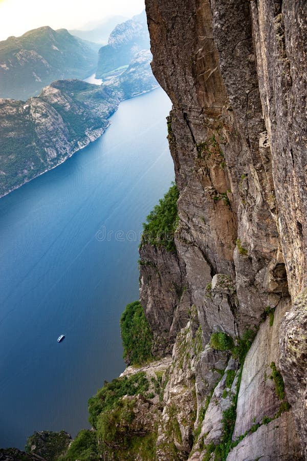 On the cliff edge stock photo. Image of height, norway - 73874208