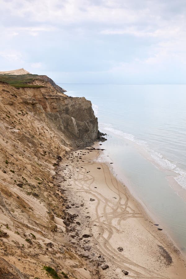 Ocean Cliff Drop-Off stock photo. Image of geological, hazardous - 814578