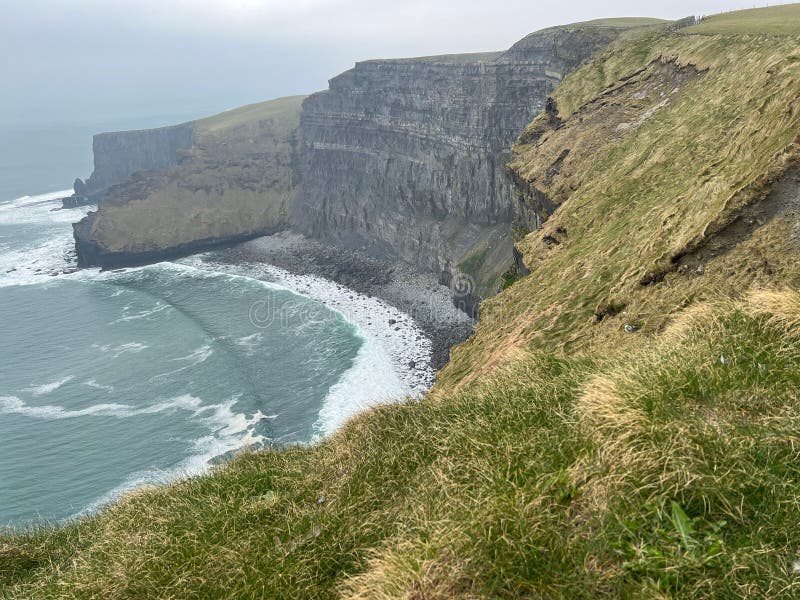 Cliff Face and Ocean at Cliffs of Moher in County Claire, Ireland Stock ...