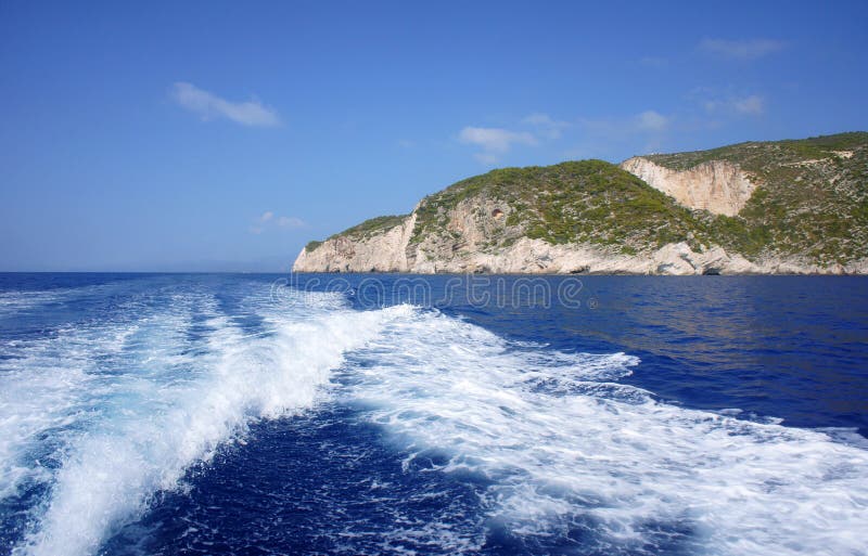 Cliff Face on Zakynthos Island Stock Photo - Image of blue, rock: 23489986