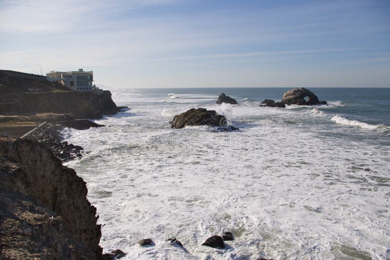 Cliff House and Seal Rock stock photo. Image of francisco - 23535928