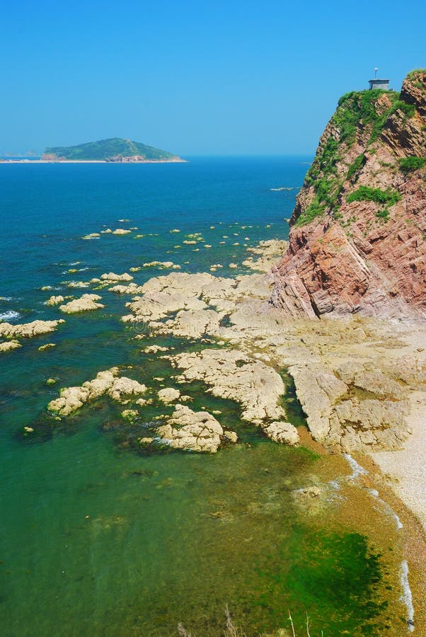 Cliff island stock photo. Image of outdoor, limestone - 10631426