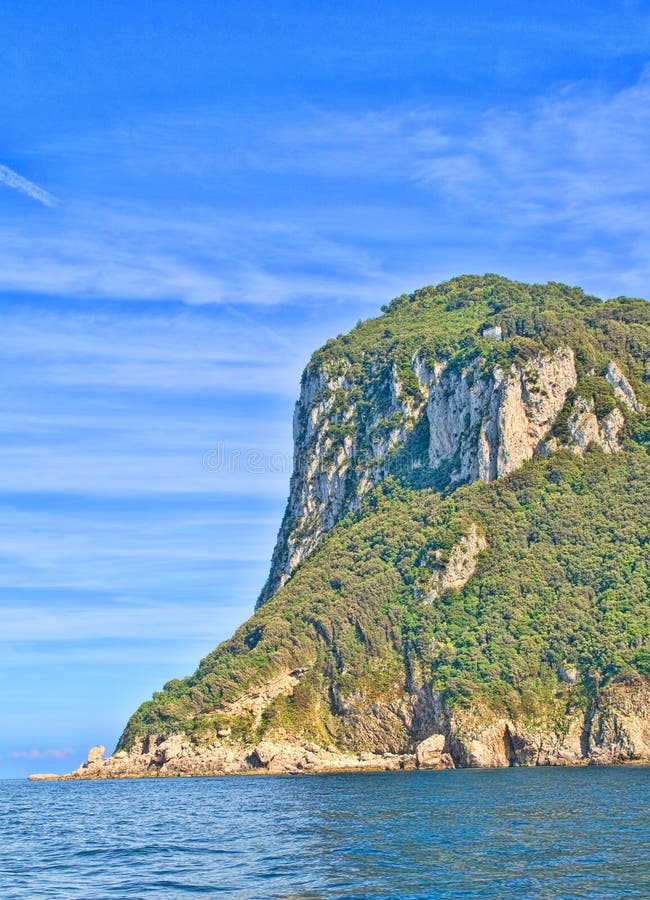 Cliff on Island of Capri,Italy,HDR Stock Image - Image of coast ...