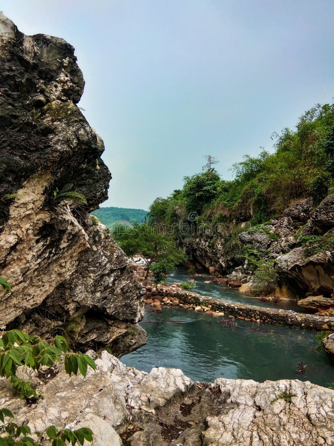 Cliff and the lake river stock photo. Image of cliff - 314245056