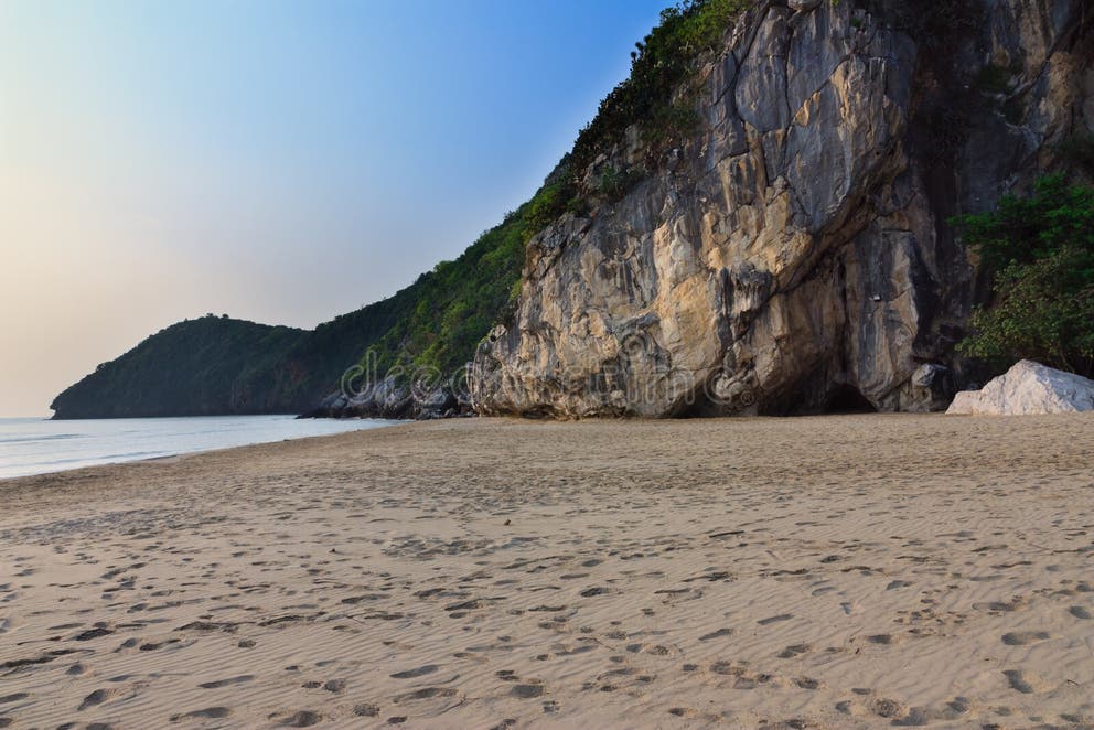 Cliff landscape beachfront stock image. Image of clouds - 39824891