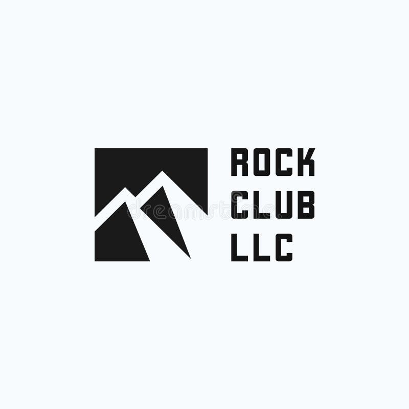 Cliff Logo Design Vector Illustration Stock Vector - Illustration of ...