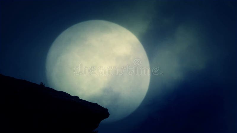 Rising Fog and Moon Motion Graphics with Green Screen Background Stock ...