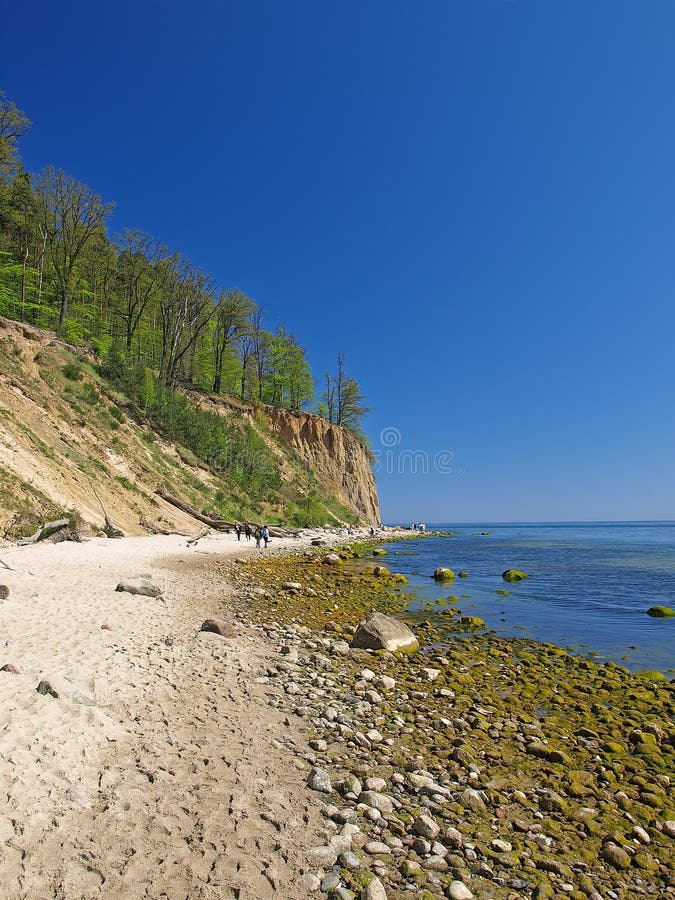 Cliff in Orlowo stock image. Image of reflections, poland - 23294439