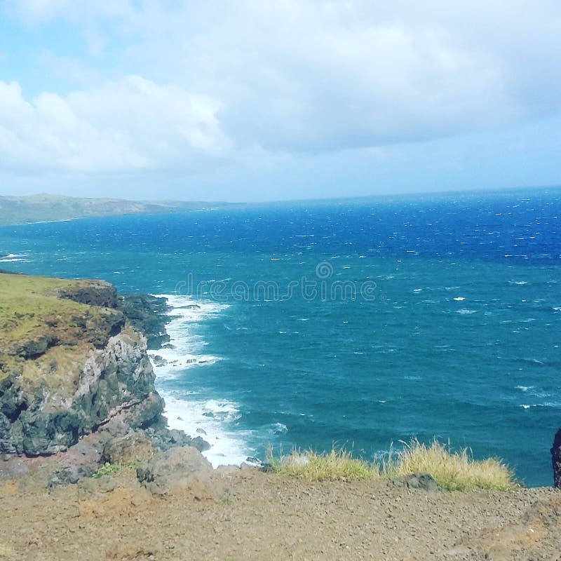 Cliff Overlooking the Ocean Stock Photo - Image of overlooking, ocean ...