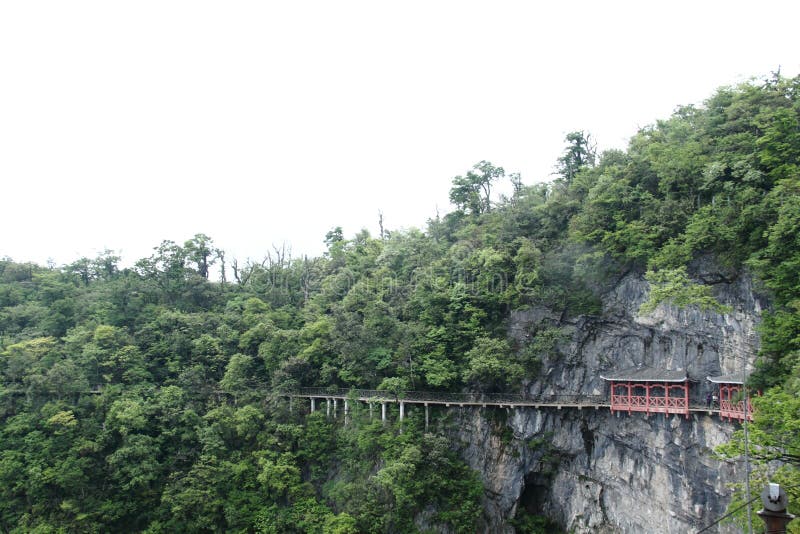 Cliff Walkway, Yangtze River China, Travel Scene Stock Photo - Image of ...
