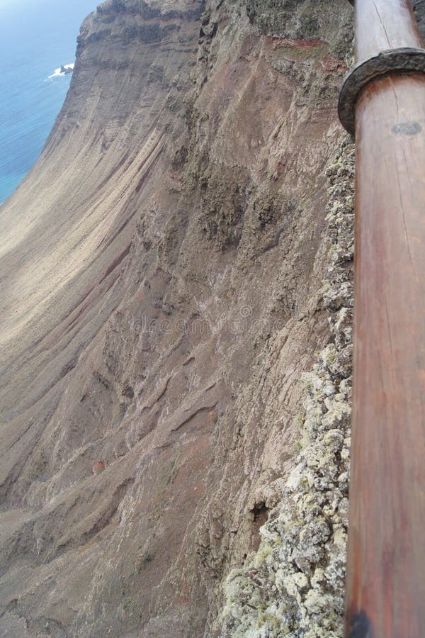 Cliff and railing stock photo. Image of vacation, lava - 43281872
