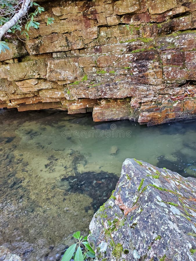 Cliff by river stock photo. Image of formation, autumn - 220507262