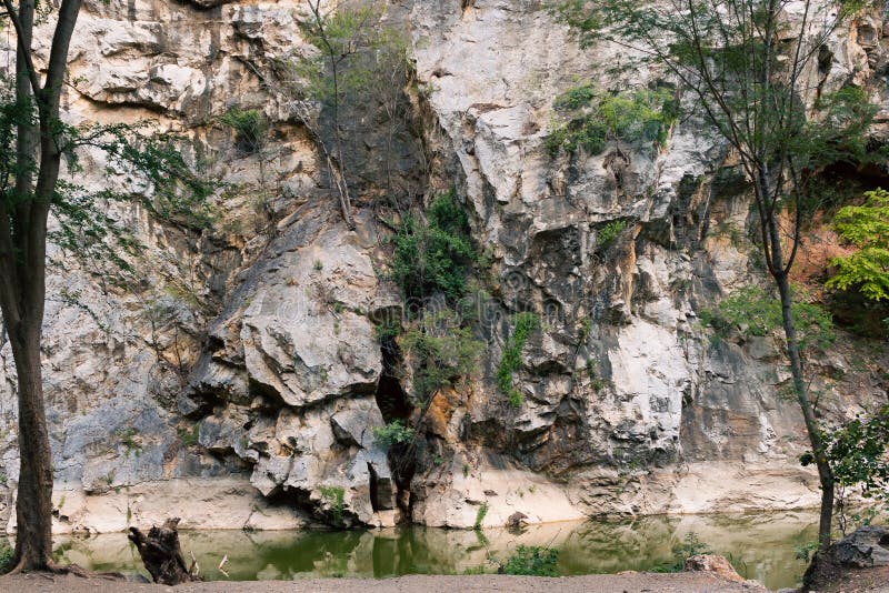 Cliff Rocks are Formed from Mountain Eruptions Stock Image - Image of ...
