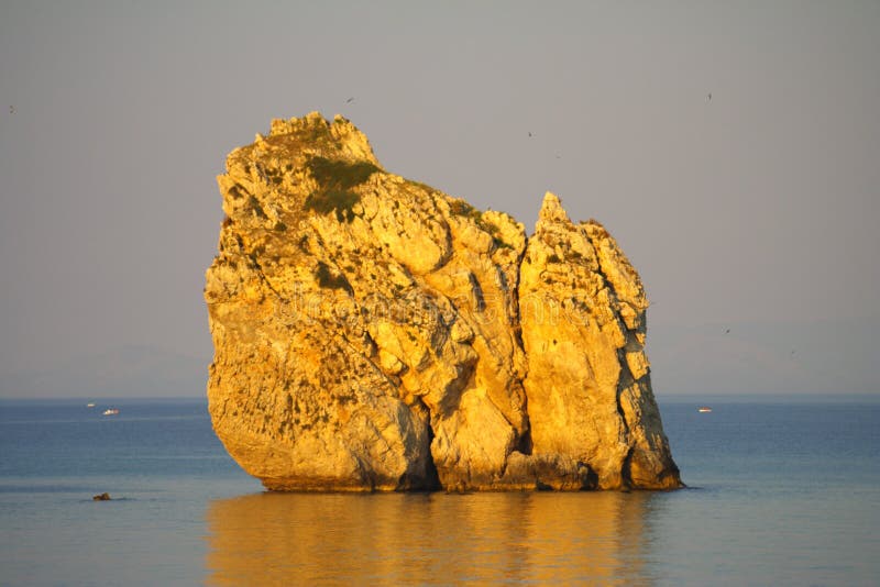 Cliff in the sea stock photo. Image of beach, ocean, rock - 3048922